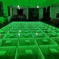 China LED Light Source Double Tunnel Dance Floor for Big Events Wedding Stage Club Show for sale