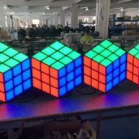 China Lightweight 3D LED Disco Panel 3200K-6500K RGB LED Wall Panel With LED Magic Cube Effect for sale