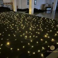China Romantic Wedding Party Warm White LED Star Curtain for Church Ceiling Support Dimmer for sale
