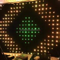 China IP33 Flexible LED Curtain Wedding Stage Backdrop P18cm 3*4m LED Screen Curtain for sale