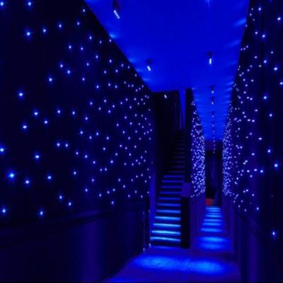 China Wedding DJ Booth LED Star Cloth in Blue White Twinkle Light with 8CH Channel for sale