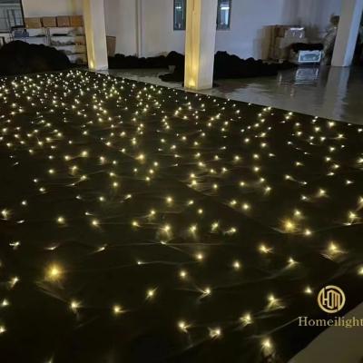 China Wedding LED Star Cloth Backdrop with Warm White/Cool White Lights and IP33 Rating for sale