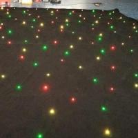 China Double Decker Fireproof Star Curtain LED Lights RGB 3 in 1 Color LED Star Cloth for sale