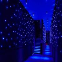 China Decorative Star Curtain LED Lights Blue White For Wedding Disco Party Club Bar DJ Show for sale