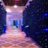 China Decorative Star Curtain LED Lights Blue White For Wedding Disco Party Club Bar DJ Show for sale