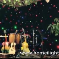 China Stage Backdrop LED Star Curtain Fireproof With DMX512 Control for sale