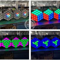 China LED 3D Wall Magic Cube Led Display High Quality RGB Magic Cube Lamp China For Stage Background for sale