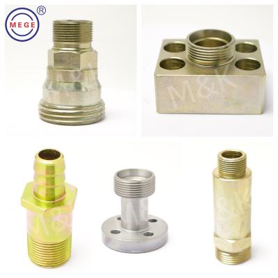 China Custom Tube Adapter Fittings with Zinc Plating for Oil Water Chemical Pipes - Carbon Steel Construction for sale