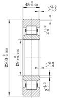 China MEGE 32319 (NU319ECМ/C3) P6 Cylindrical Roller Bearing for sale