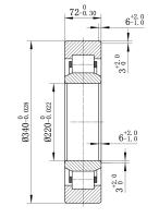China MEGE NU2044-E-M1-C3  Cylindrical Roller Bearing for sale