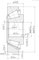 China MEGE 7538 (32238)  P5 Tapered Roller Bearing for sale