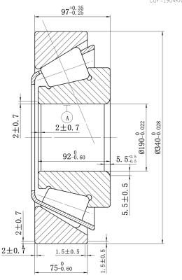 China MEGE 7538 (32238)  P5 Tapered Roller Bearing for sale