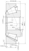 China MEGE 7618 (32318)  P5 Tapered Roller Bearing for sale
