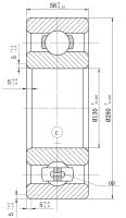 China MEGE 326 (6326/C3) Deep Groove Ball Bearing for sale