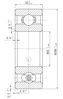 China MEGE 309（6309）P5 Deep Groove Ball Bearing for sale
