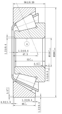 China MEGE 7522 (32222)  P5 Tapered Roller Bearing for sale