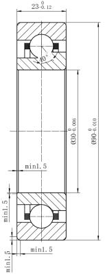 China MEGE 66406 (7406В)  Angular Contact Ball Bearing for sale