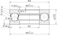 China MEGE 51104 P5 Thrust  Ball Bearings for sale