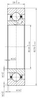 China MEGE 7022ACD/P4A  Angular Contact Ball Bearing for sale