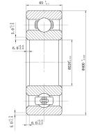 China MEGE 244(6244)  Deep Groove Ball Bearing for sale