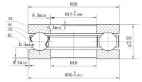 China MEGE 51103 (8103)  P5 Thrust  Ball Bearings for sale