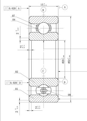 China MEGE 6304 P5 Deep Groove Ball Bearing for sale