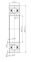 China MEGE 36318（7318C）P5 Angular Contact Ball Bearing for sale