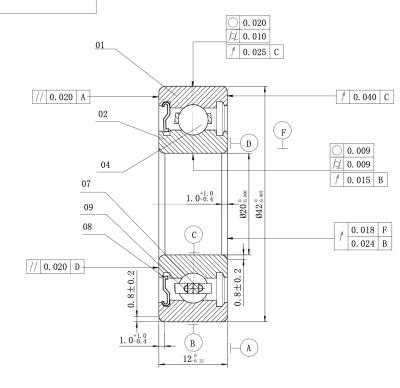 China MEGE 6004-Z P4 Deep Groove Ball Bearing for sale