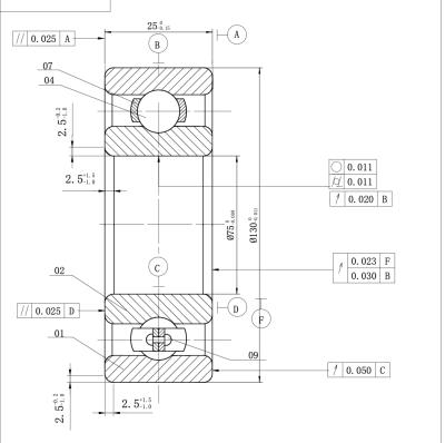 China MEGE 6215 P5 Deep Groove Ball Bearing for sale