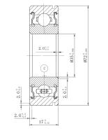 China MEGE 6207 2ZN P6 Deep Groove Ball Bearing for sale
