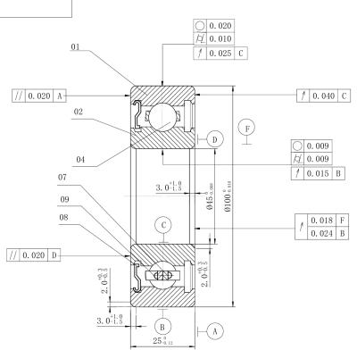 China MEGE 6309-Z P4 Deep Groove Ball Bearing for sale