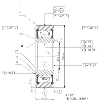 China MEGE 62305 2RS  P5 Deep Groove Ball Bearing for sale
