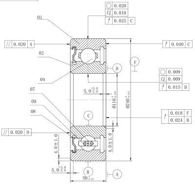China MEGE  6322-2Z P5 Deep Groove Ball Bearing for sale