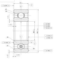 China MEGE 205(6205) P5 Deep Groove Ball Bearing for sale