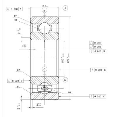 China MEGE 6306 (306)  P5 Deep Groove Ball Bearing for sale