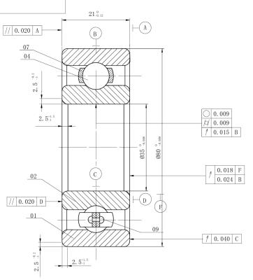 China MEGE 6307 Deep Groove Ball Bearing for sale