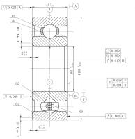 China MEGE 6317 P5 Deep Groove Ball Bearing for sale