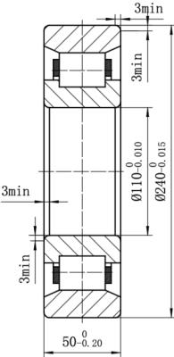 China MEGE N322 (2322) P5 Cylindrical Roller Bearing for sale