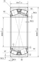 China MEGE 23052 P5 Spherical Roller Bearing for sale