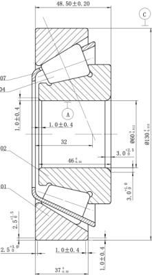 China MEGE 32312 (7612)  Tapered Roller Bearing for sale