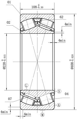 China MEGE 22244 CC P5 Spherical Roller Bearing for sale