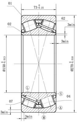 China MEGE 22230 CC P5 Spherical Roller Bearing for sale