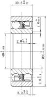 China MEGE 3208（3056208）P4 Angular contact bearing for sale