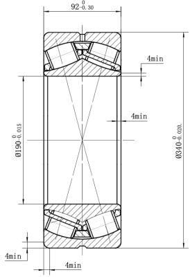 China MEGE 22238 CA/W33（3538）P5 Spherical Roller Bearing for sale