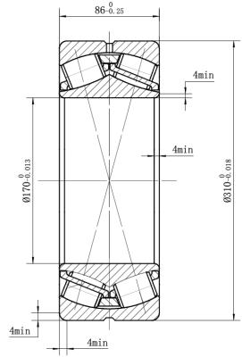 China MEGE 22234 CA/W33（3534）P5 Spherical Roller Bearing for sale