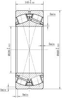 China MEGE 22344 CA/W33（3644） Spherical Roller Bearing for sale