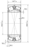 China MEGE 2668 (3768) P5 Spherical Roller Bearing for sale