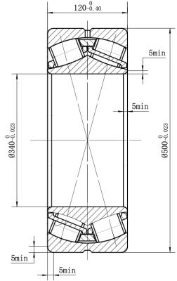 China MEGE 2668 (3768) P5 Spherical Roller Bearing for sale