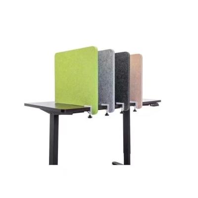 China Office PET Soundproof Desk Divider Sound Insulation Acoustic Desk Partitions for sale