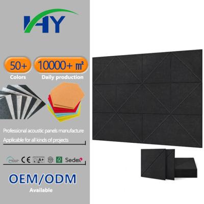 China 100% PET Music Studio Acoustic Panels 9mm 12mm Fireproof Sound Insulation for sale